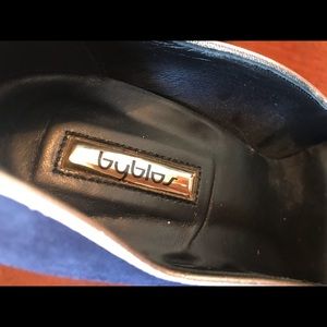 Byblos | Shoes | Byblos Dark Blue Suede Stilettos With Metal Heels ...
